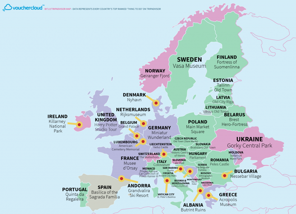 This Really Cool Map Shows The World s Top Tourist Destinations