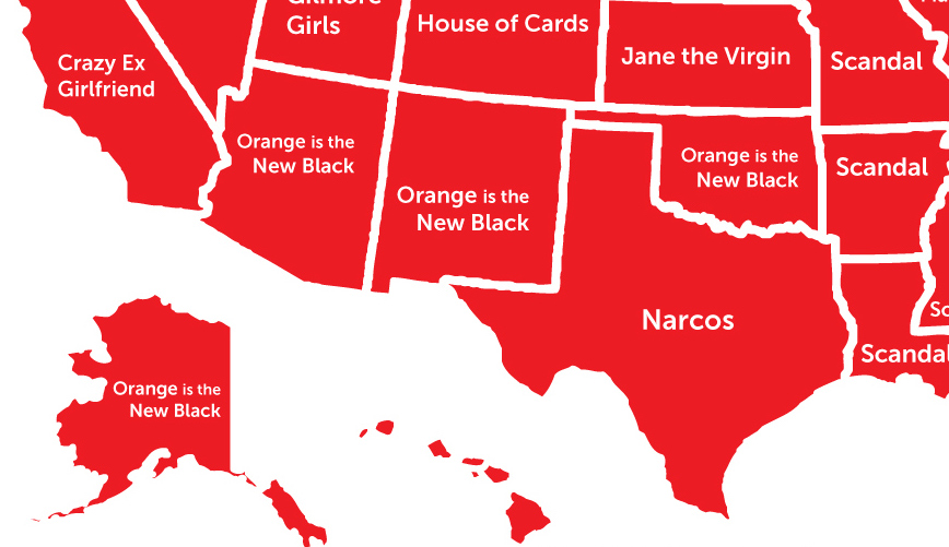This Netflix Map Shows You What Everyone is Watching in America