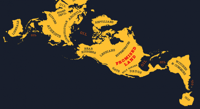 Most Offensive Map Of The World - United States Map